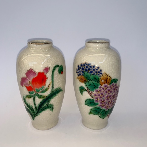Homco | Other | Vintage Homco Small Flowers Vases Made In Japan | Poshmark